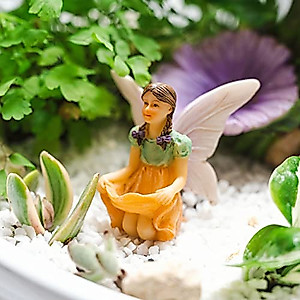 PRETMANNS Fairies for Fairy Garden - Fairy Garden Kit - Fairy Garden Accessories - Boy & Girl Fairy Garden Fairies - Adorable Fairy Garden Figurines - Fairy Set 7 Items