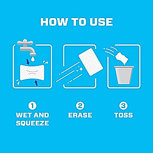 Mr. Clean Magic Eraser Sheets, Cleaning Wipes for Hard to Reach Spaces, 16 Count (Pack of 3)