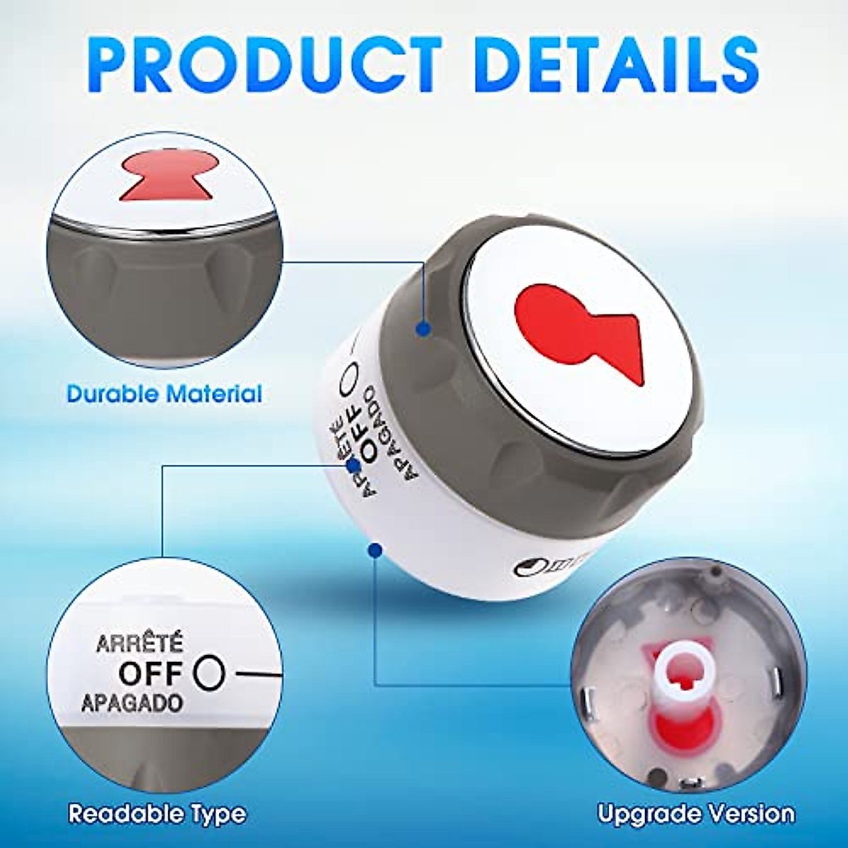 Upgraded Grill Lighted Control Knobs for Weber 91538 E-470/670, S-460/470/660/670