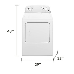 Kenmore 29" Front Load Gas Dryer with Wrinkle Guard and 7.0 Cubic Ft. Total Capacity, White