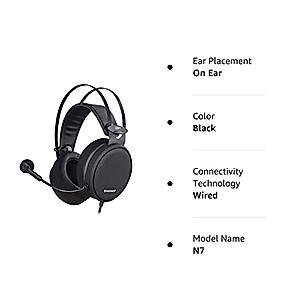 NUBWO Gaming headsets PS4 N7 Stereo Xbox one Headset Wired PC Gaming Headphones with Noise Canceling Mic , Over Ear Gaming Headphones for PC/MAC/PS4/PS5/Switch/Xbox one (Adapter Not Included)