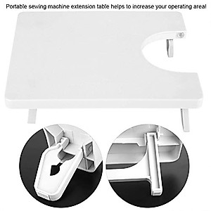Workbench Sewing Machine Extension Table White U-Shaped Table Extension Plate is Firm and Does Not Shake Portable Workbench