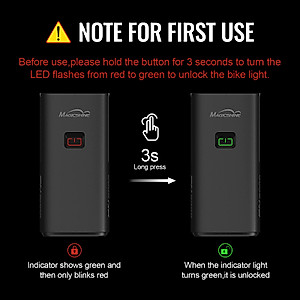 Magicshine RN3000 Bike Front Lights 3000 Lumens USB-C Rechargeable LED Bicycle Front Headlight High Bright 62 Hours,IPX6 Waterproof MTB Headlight