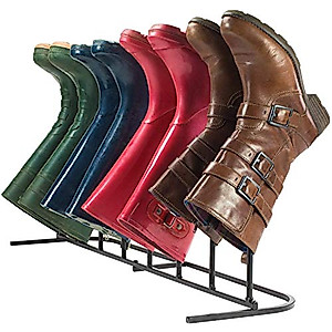Boot Rack Sturdy, Perfect for Storing & Drying. Compact Size Allows for Limited Space and Portable Storage of Your Boots .Boot Rack Free Standing Organizer, Simple Assemble.