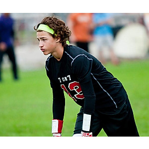 Kenz Laurenz 12 Tie Back Headbands Moisture Wicking Athletic Sports Head Band You Pick Colors (White)