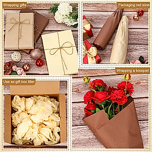 300 Sheets Kraft Tissue Paper for Packaging, 14 x 20 Inches Gift Wrapping Bulk Tissue Paper Decorative for Irish Easter Baby Shower Graduation Weddings Birthday DIY Project (Brown Series)