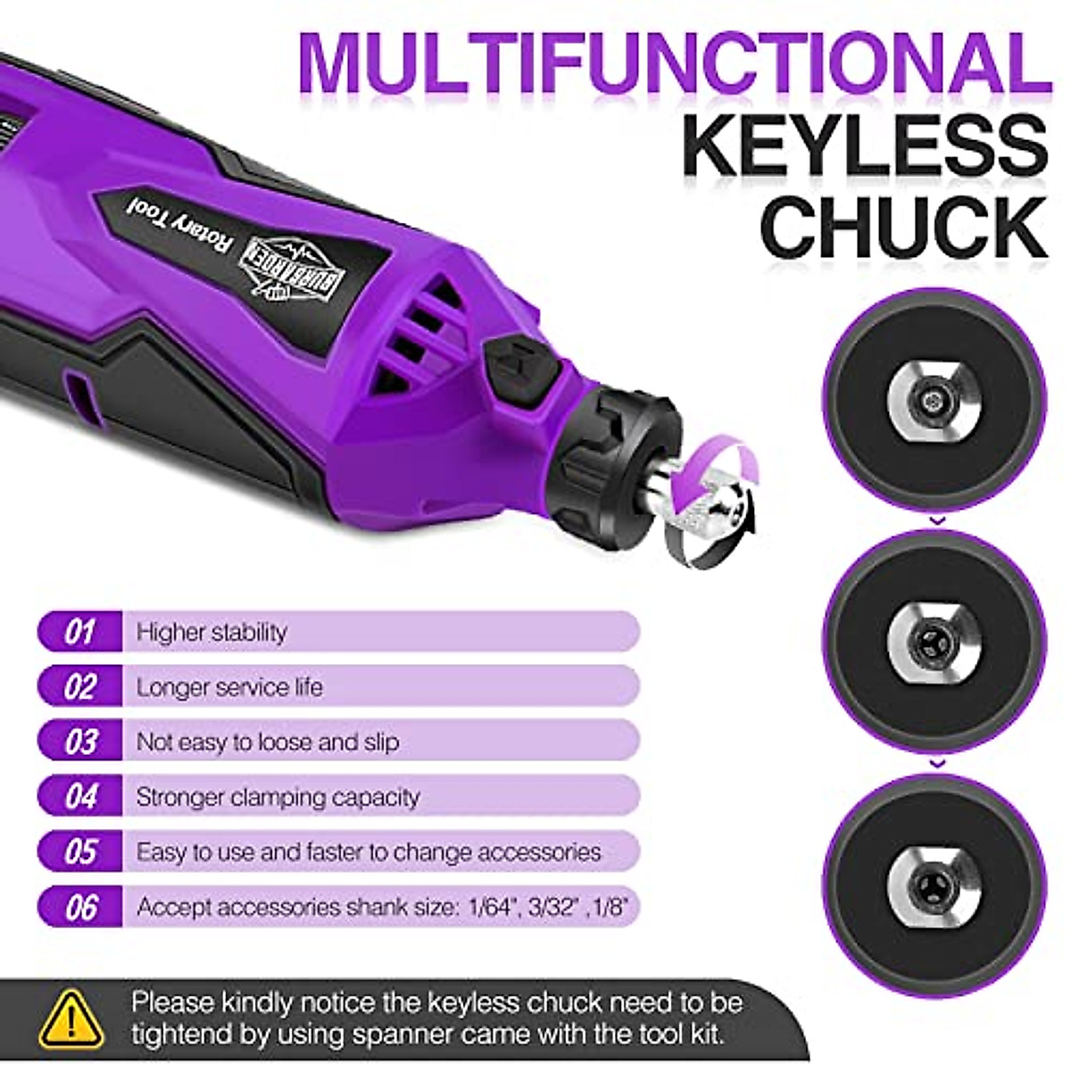 12V Cordless Rotary Tool Kit, 6-Speed(5000-30000 RPM),150 Accessories, Universal Keyless Chuck and Flex Shaft Rotary Tool, Electric Power Rotary Tools for Sanding, Polishing, Drilling, Cutting, DIY