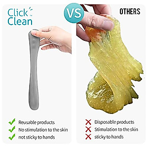 CLICK CLEAN Cleaning Gel for Car, 7oz Car Detailing Tools, Car Cleaning Putty Gel, Car Interior Cleaner Universal Dust Cleaner for Keyboard, Laptop, Car Air Vents