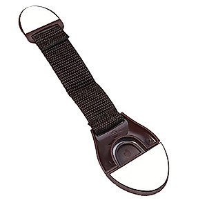 Chironal 10pcs/set Child Safety Lock Security Protector Drawer Door Cabinet Lock Plastic Protection Kids Safety Door Lock (Cloth belt lock Dark brown)