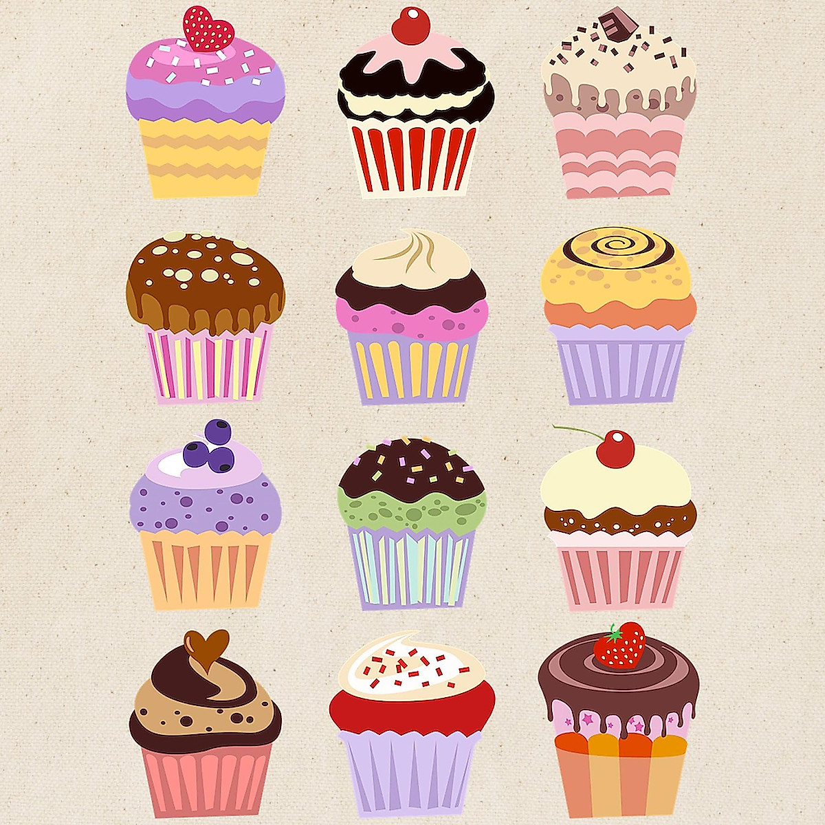 CafePress Dozen Of Cupcakes Tote Bag Canvas Tote Shopping Bag