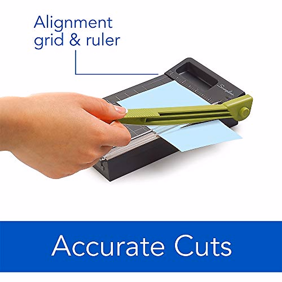 Swingline ClassicCut Compact Guillotine Trimmer, 6" Cut Length, 5 Sheet Capacity