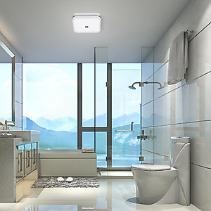 OREiN Bathroom Exhaust Fan with Light, 26W Bathroom Fan with LED Light, 100 CFM, 1.5 Sones Ventilation Fan Combo for Home, Quiet Energy Star Certified and HVI/FCC/ETL Listed, White