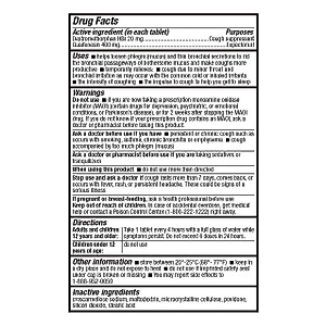 HealthA2Z® Mucus Relief DM | Dextromethorphan HBr 20mg | Guaifenesin 400mg | Cough, Immediate Release, Uncoated (200 Count (Pak of 1))