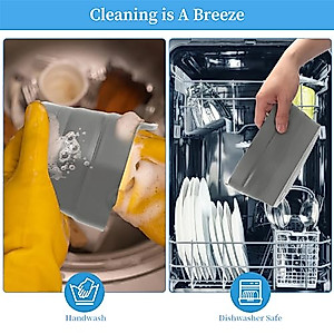 Slow Cooker Liners Divider, Crock Pot Liners Divider Insert Reusable Silicone Cooking Liner Dishwasher Safe, Fit 4QT to 5QT for Slow Cooker Crockpot, Grey