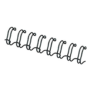 Fellowes 5255401 Double-Loop Wire Binding Combs, 1/2-Inch, 100 Sht Cap,25/PK, BK