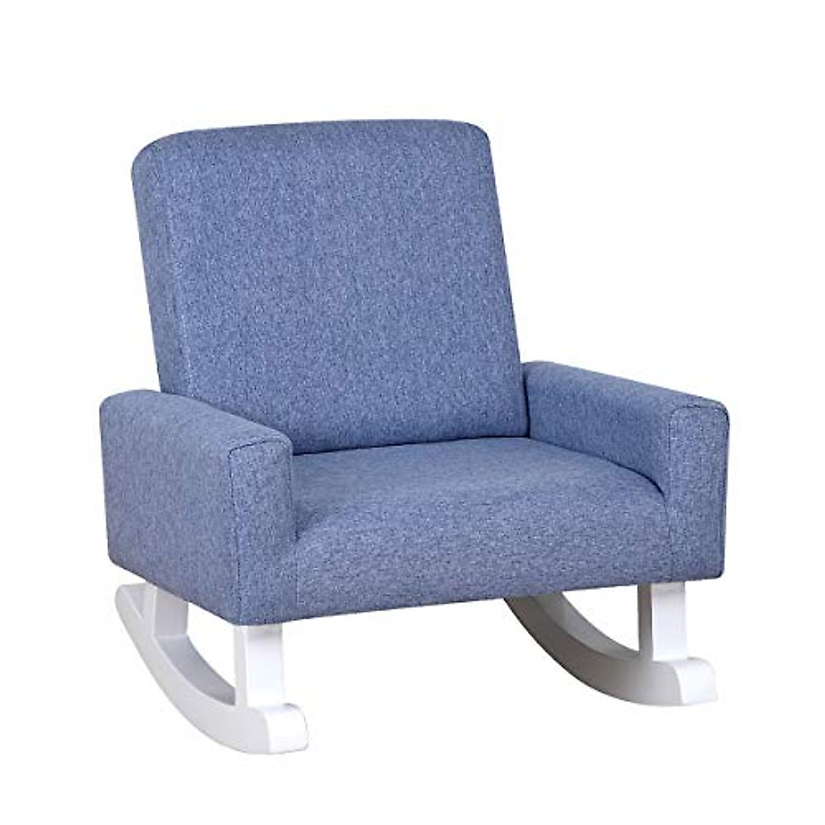 Yoonnie room Kid Sofa/Kid Armchair/Toddler Chair/Sofa for Children with Linen Fabric/Baby Sofa with Solid Rocking Foot/Kid Upholstered Chair for Unisex Children Using,Birthday Gift (Blue)