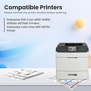 GREENBOX Compatible Toner Cartridge Replacement for HP 507X 507A CE400X CE400A for HP Enterprise M551n M551dn M551xh M570dw M570dn M575c M575dn Printer (1 Black 1 Cyan 1 Magenta 1 Yellow)