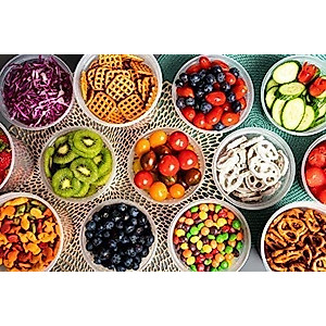 SafeWare Deli Plastic Food Containers with Airtight Lids [50 Sets], Leakproof Slime Small Combo Pack [Reusable, Storage, Disposable, Meal Prep, Soup, Microwaveable & Freezer Safe] (32oz)