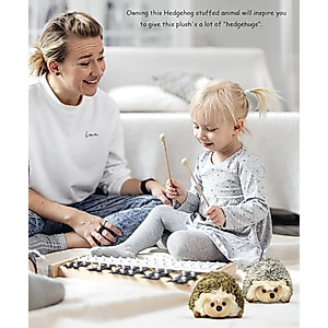 XUO Hedgehog Stuffed Animal, Cute Stuffed Hedgehog Soft Adorable Squishy Plush Toy, Gift for Boys Girls Kids