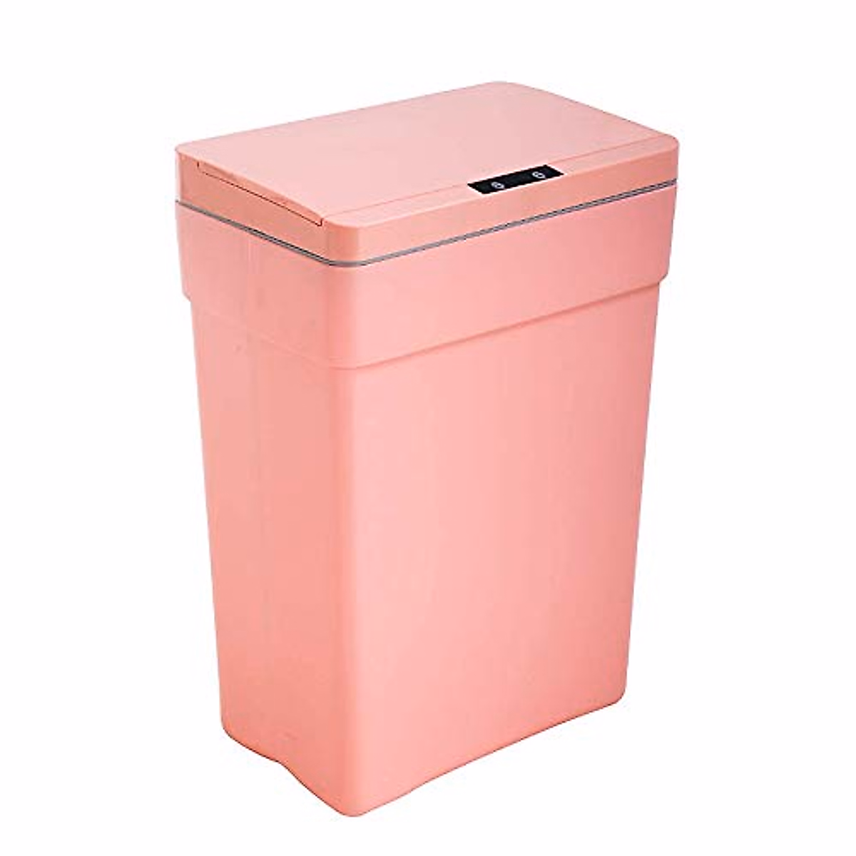 Kitchen Touch Free Trash Can Garbage Can with Lid Waste Bin Sensor Automatic 13 Gallon 50L Large Capacity Trash Can for Bathroom Office Bedroom Home, Pink