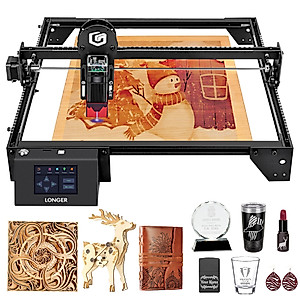 Official Longer RAY5 Laser Engraver, 5W Optical Output Power Laser cutter with 3.5" TouchScreen, 40W DIY Laser Engraving Machine, Laser Cutter and Engraver Machine for Wood and Metal, Acrylic, Leather