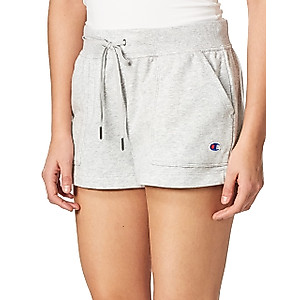 Champion Women's, Campus French Terry, Moisture-Wicking Gym Shorts, 2.5", Oxford Gray, X-Large