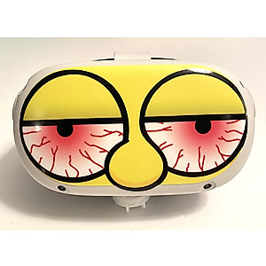 Stoner Eyes Decal for Quest 2 VR Headset - Meta/Oculus - Glossy Vinyl Sticker