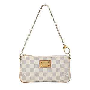 Louis Vuitton, Pre-Loved Damier Azur Pochette Milla MM, White
