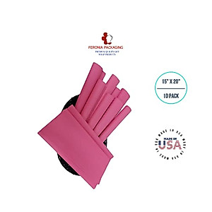 Feronia packaging Hot Pink Tissue Paper Squares, Bulk 10 Sheets, Premium Gift Wrap and Art Supplies for Birthdays, Holidays, or Presents, Large 15 Inch x 20 Inch Made in USA