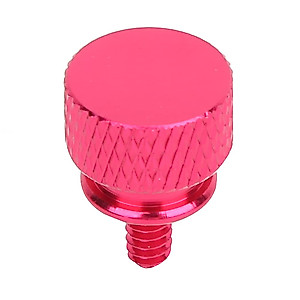 Thumbscrews, Knurled Easier to Operate 20PCS/Set Aluminum Alloy Hand Tighten Screws Fasteners for Repair Mounting for Manual Operation(Pink)