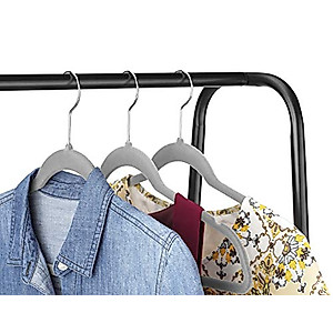 Whitmor Freestanding Wardrobe w/Fine Mesh Fabric Shelves for Portable Clothing Storage, Black