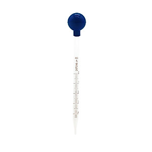 OESS Glass Graduated Dropper Pipettes 5ml with Blue Silicone Caps Pk/3