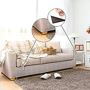 Yelanon Non Slip Furniture Pads -24 pcs 2’’ Furniture Grippers Hardwood Floors, Non Skid for Furniture Legs,Self Adhesive Rubber Feet, Anti Slide Furniture Floors Protectors for Keep Couch Stoppers