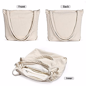 WantGor Women Corduroy Tote Bag, Large Shoulder Hobo Bags Casual Handbags Big Capacity Shopping Purses Work Bag (Beige)