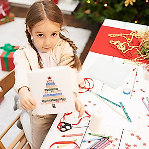 Lewtemi 48 Pcs Masking Paper Stamping Mask Paper Adhesive Stamp Masking Paper for Positioning Stamps Crafting Scrapbooking DIY Craft Designs Projects Card Making, 5 x 7 Inches