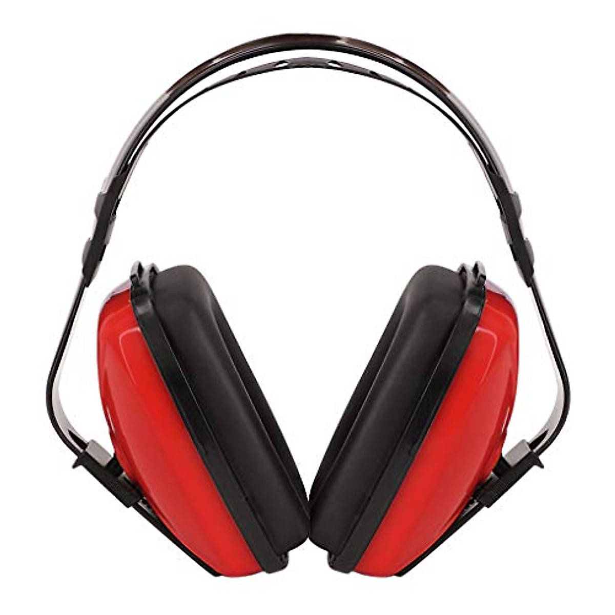 Soundproof Earmuffs for Adults Children Noise Canceling Hearing Protection Headphones Adjustable Padded Defender Noise Reduction Prevention Ear Protection Safety Earmuff Ear Protector Earplug (Red)