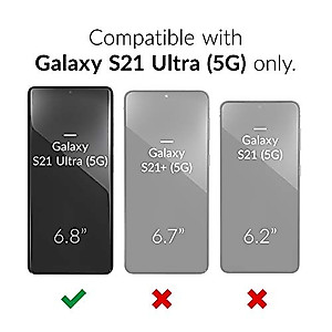 Crave Slim Guard for Galaxy S21 Ultra Case, Shockproof Case for Samsung Galaxy S21 Ultra, S21 Ultra 5G (6.8 inch) - Forest Green