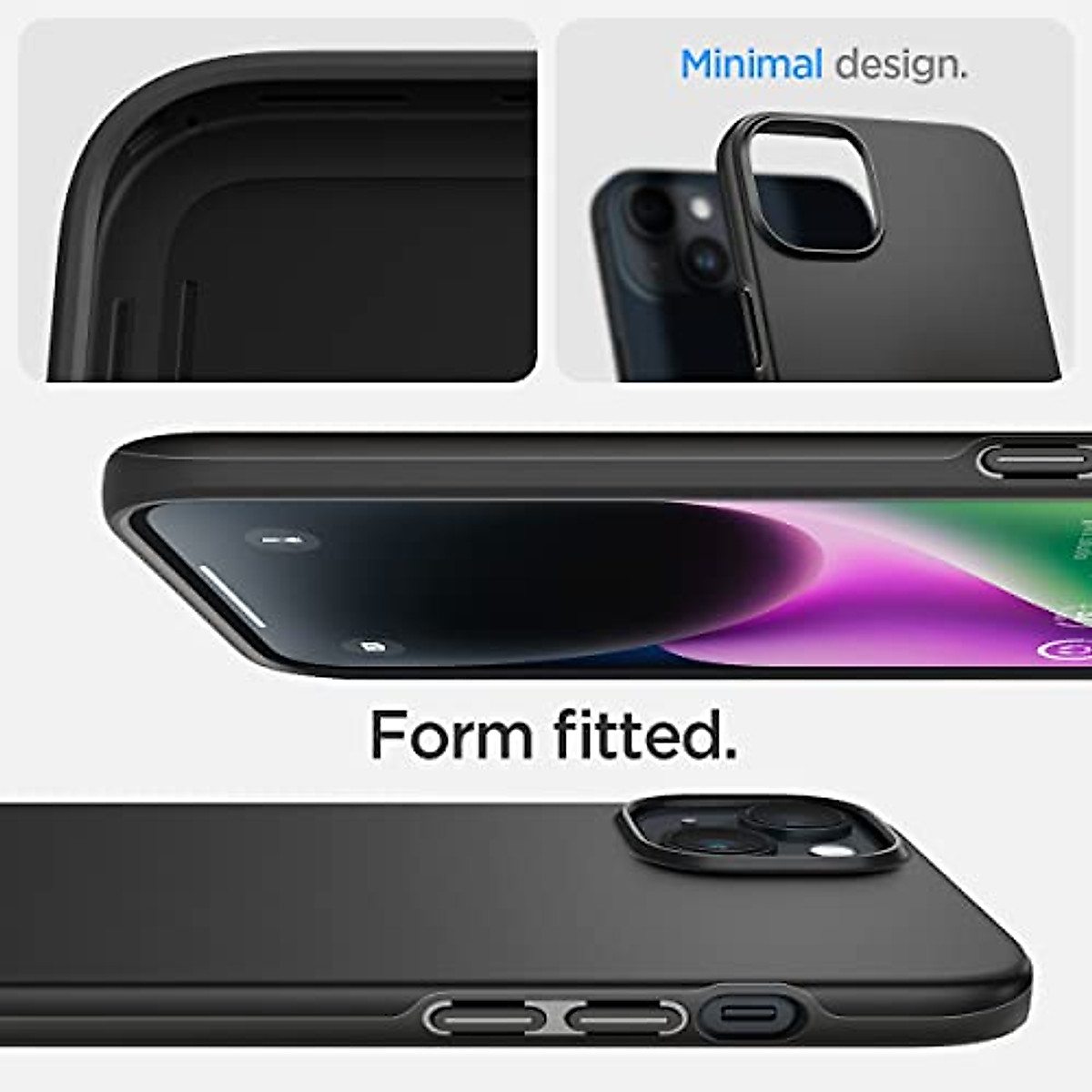 Spigen Thin Fit Designed for iPhone 14 Case (2022) - Black