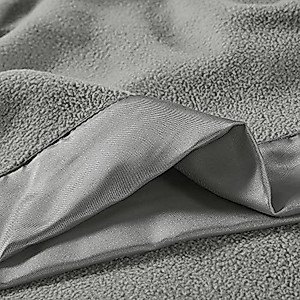Sleep Philosophy True North Micro Fleece Luxury Premium Soft Cozy Mircofleece Blanket for Bed, Couch or Sofa, Twin, Grey
