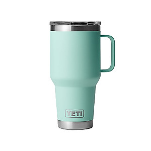 YETI Rambler 30 oz Travel Mug, Stainless Steel, Vacuum Insulated with Stronghold Lid, Seafoam