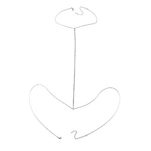 Blindery Sexy Body Chains Silver Rhinestone Belly Waist Chain Beach Body Jewelry Party Body Accessory for Women