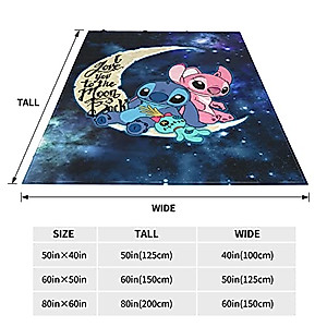 TEXPXV Cute Cartoon Throw Blanket for Adults Kid 3D Printed Fuzzy Cozy Microfiber Plush Lightweight Fleece Blanket All Season for Home Couch Bed and Sofa Gifts 40"x50"
