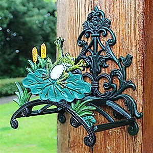 Riyyow Wall Mounted Hose Holder Heavy Duty Metal Frog Cast Iron Hose Hook Household Hose Reel Antique Garden Yard Decorative Wall Mounted Hose Butler Cast Iron Antique Design