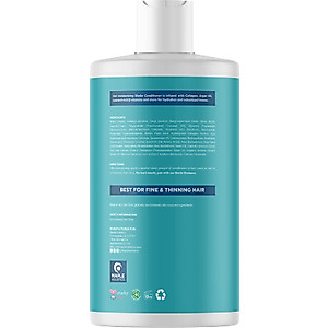 Extra Strength Biotin Shampoo and Conditioner - Volumizing Shampoo and Conditioner Set for Dry Damaged Hair - Moisturizing Biotin Collagen Hair Conditioner and Sulfate Free Shampoo for Thinning Hair