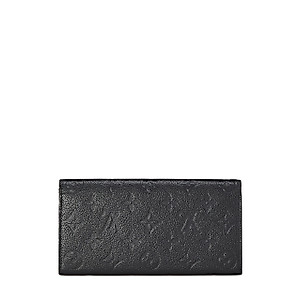 Louis Vuitton, Pre-Loved Noir Empreinte Emilie Wallet, Black