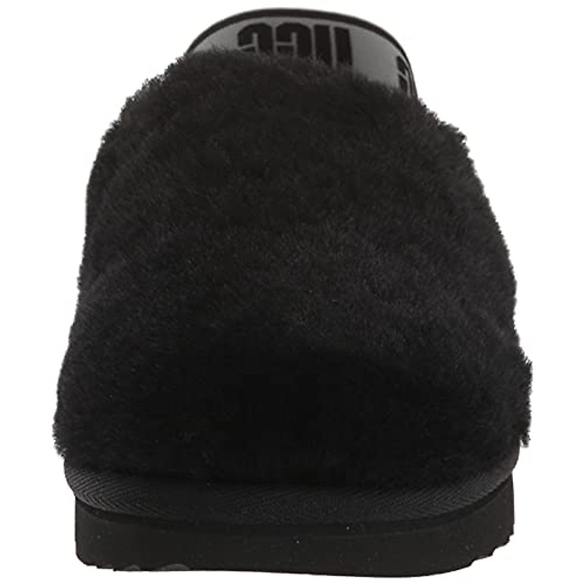 UGG Girls K Fluff Yeah Clog Slipper, Black, 6 Big Kid
