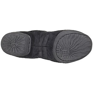 SANSHA womens Sneaker dance shoes, Black, 18 US