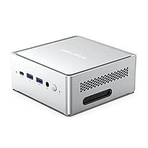 MINISFORUM NAB5 Mini PC 12th Gen Core i5-12450H(8C/12T) Mini Computer 16G RAM+512G SSD, Expandable HDD Slot, HDMI×2+USB-C×2 4K@60Hz Outputs, Intel UHD Graphics Desktop Computer