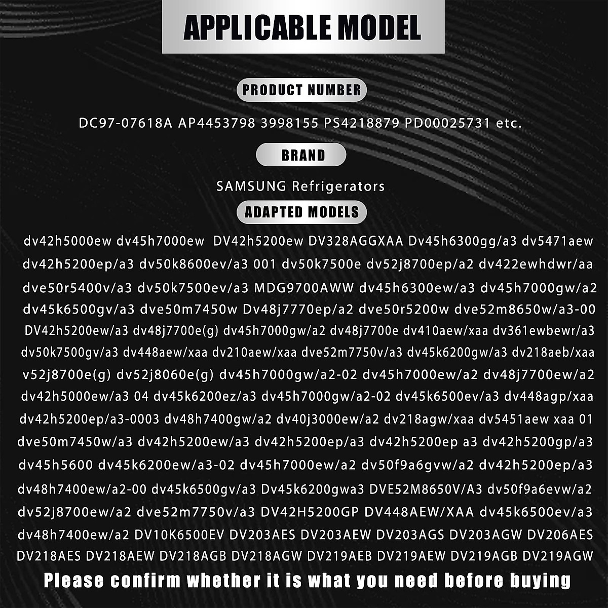 Upgraded DC97-07618A Dryer Drum Felt Seal Replacement AP4453798 PD00025731 PS4218879 3998155 DV42H5200EW DV42H5000EW DV45K6500EV DV48H7400EW Compatible with Samsung Dryer Parts -10 Years QA