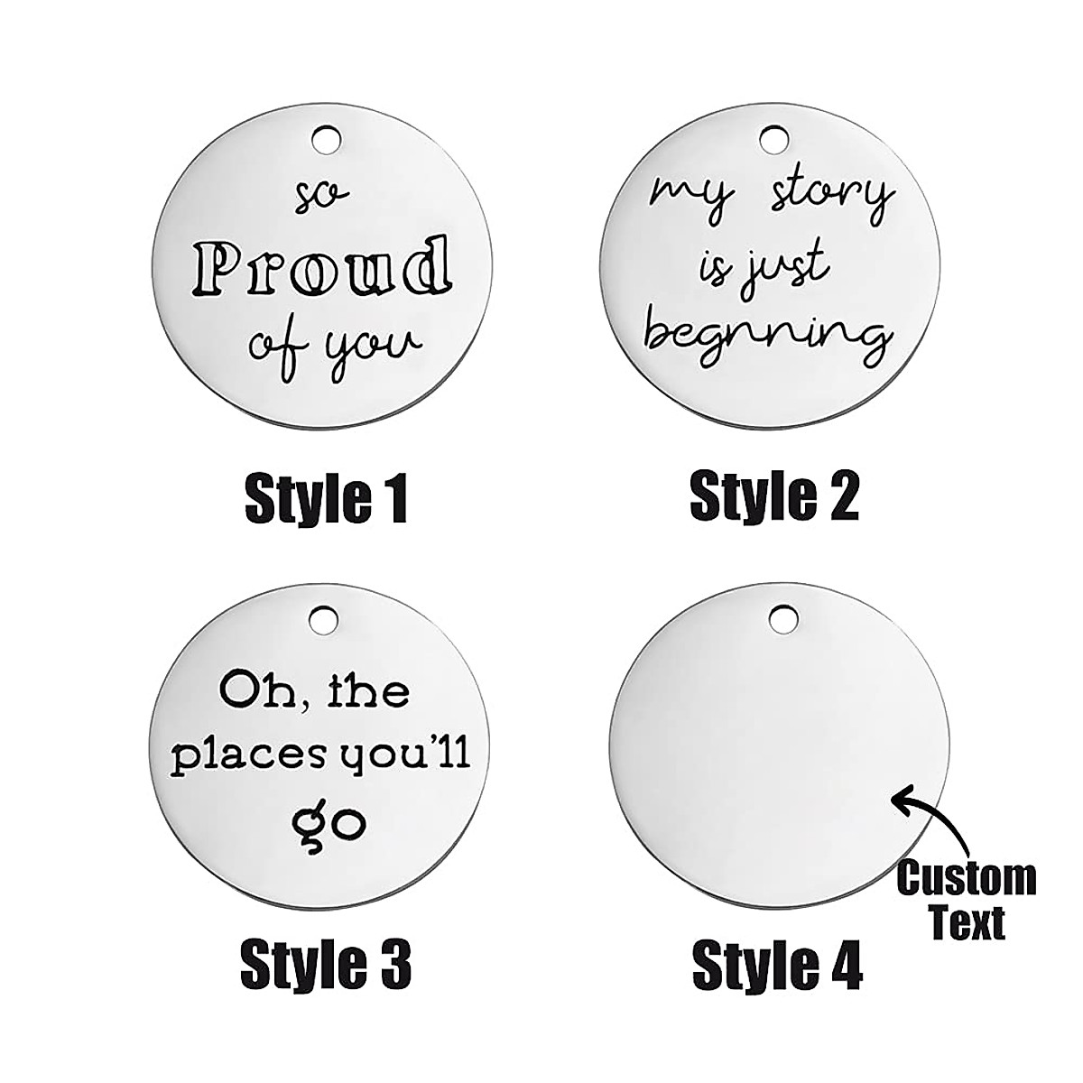 AILIN Custom Graduation Cap Tassel 2024 Oval Antique Photo Charm Class Of 2023 College Gifts For Him Her